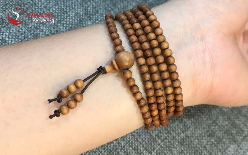 Chuỗi mân côi đàn hương Ấn Độ 216 hạt 4mm - Trầm hương Xứ Quảng